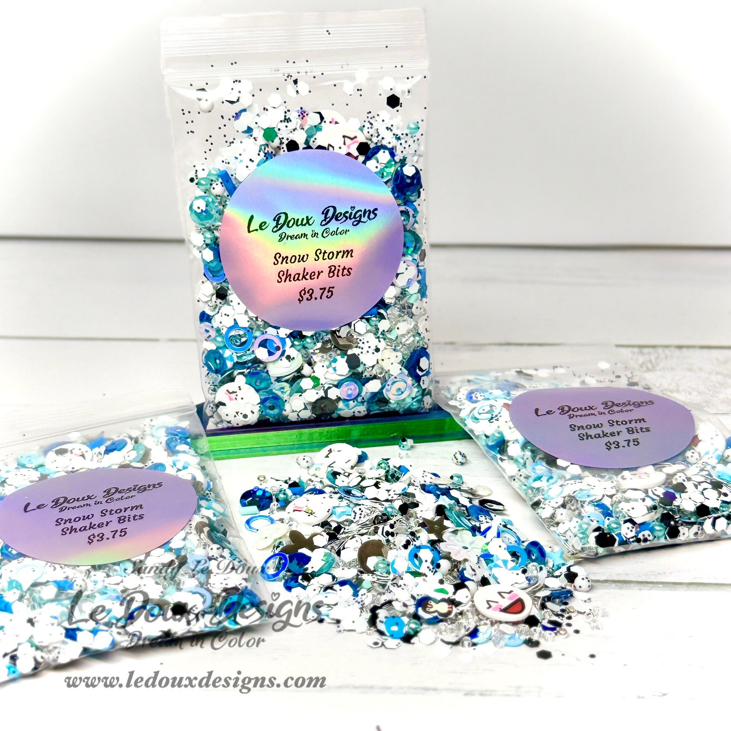 Snow Storm Shaker Bits – Le Doux Designs